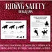 Horse Riding Safety Printable Diagram, Equestrian Safety Activity for ...