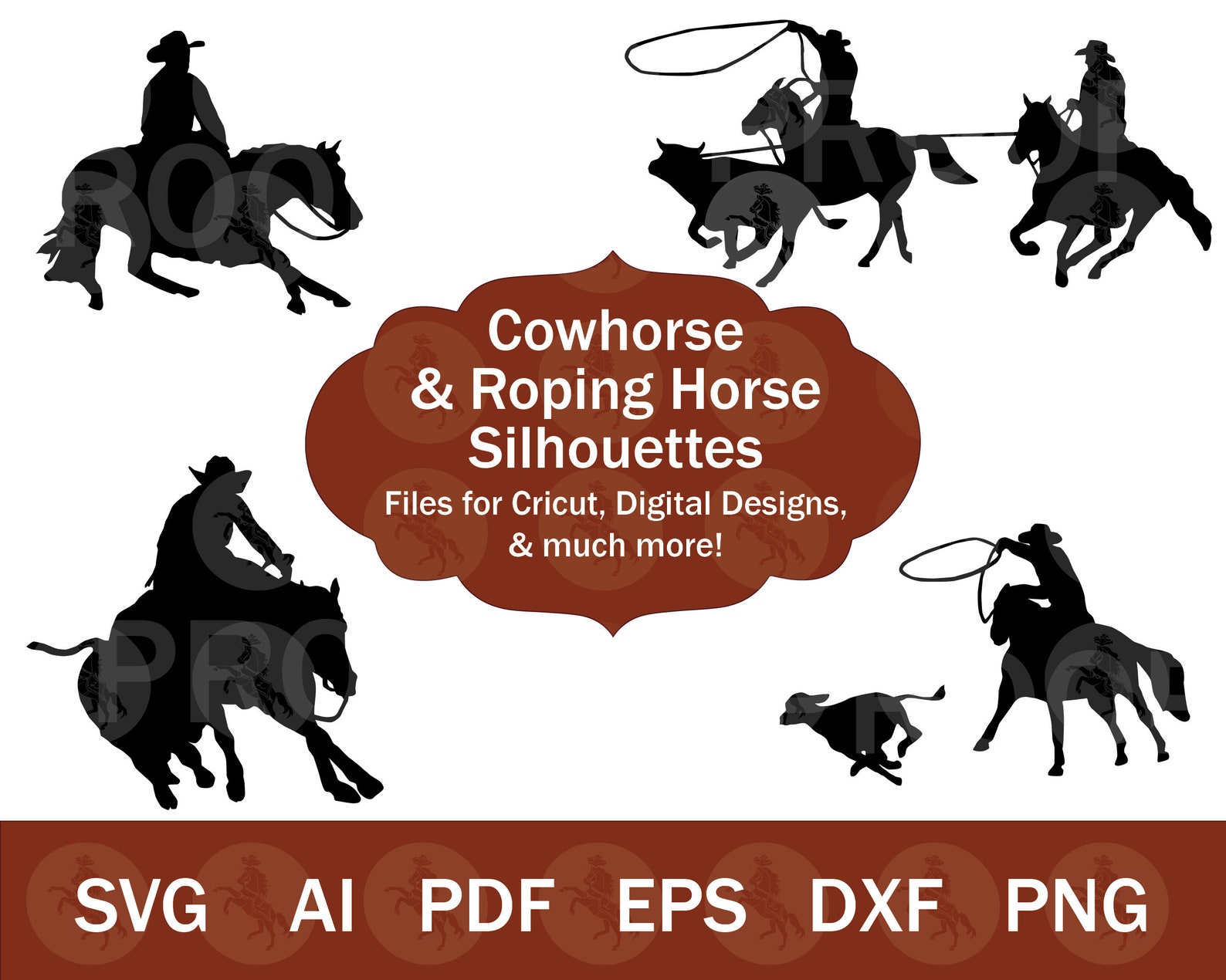 Cowhorse & Roping Horse SVG for Cricut / Cow Horse Vector - Etsy