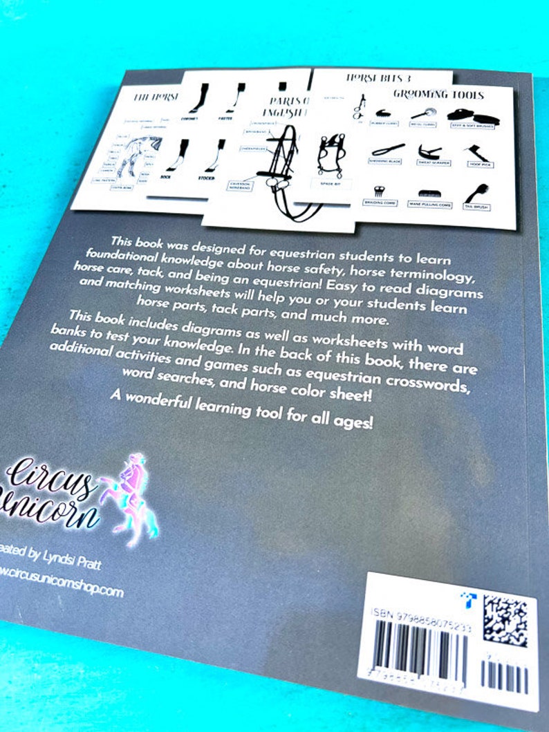 Riding Student's Horse Workbook | Horse Diagram and Knowledge ...