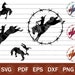 Bronc Rider SVG Bundle, Rodeo Cut Files, Rodeo SVG, Bronc Riding SVG ...