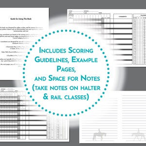 The Book of Horse Show Pattern Scoresheets | Horse Judging Workbook for ...