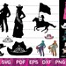 Rodeo Queen SVG Bundle, Rodeo Cowgirl Clip Art, Cowgirl Hat PNG for ...
