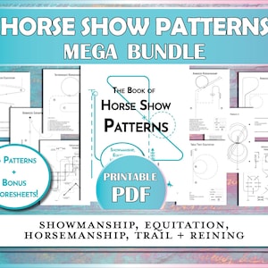 Horse Show Pattern Printable MEGA Bundle: Showmanship, Equitation ...