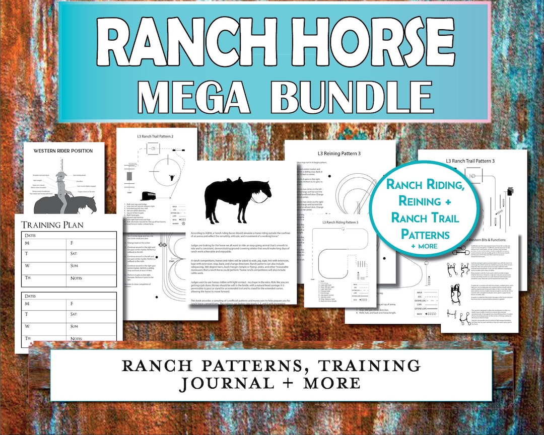 Ranch Horse Mega Bundle Printable, Ranch Riding Patterns for Riding ...