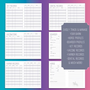 The Barn Manager's Log Book - Digital/pdf - Horse Planner - Tracking ...