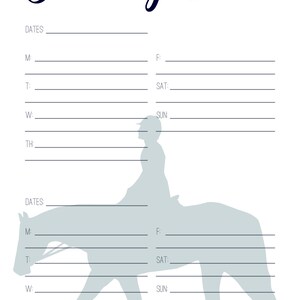 The English Rider's Journal - Digital PDF - Equestrian Planner ...