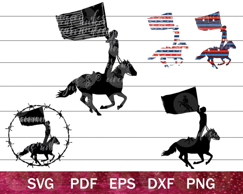 Hippodrome Flag SVG for Cricut, Trick Rider SVG, Cowgirl SVG, Rodeo ...