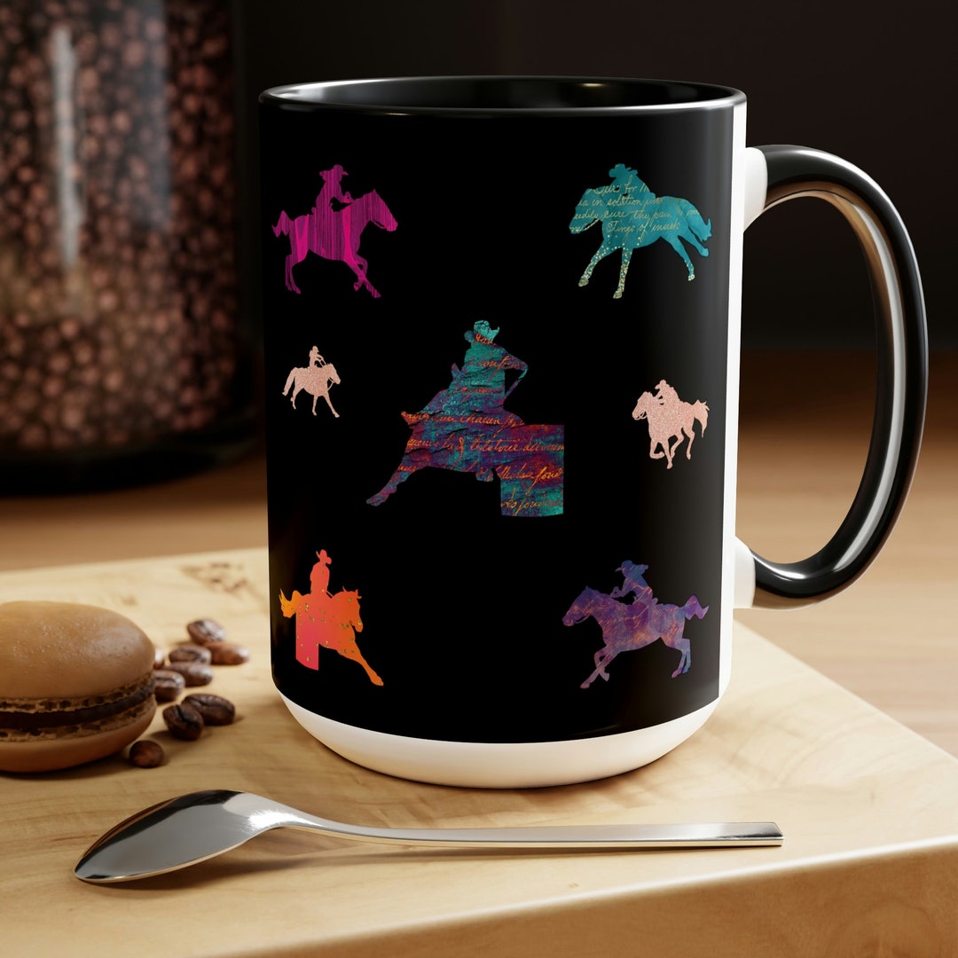 Barrel Racing Mug, Barrel Racer Coffee Cup, Cowgirl Gift, Rodeo Gift ...