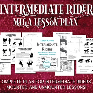 Intermediate Rider Lesson Plan MEGA Bundle Horseback Riding Exercises ...