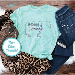 Roan & Ranchy Ranch Horse SVG Bundle, Western Svg Silhouettes, Western ...