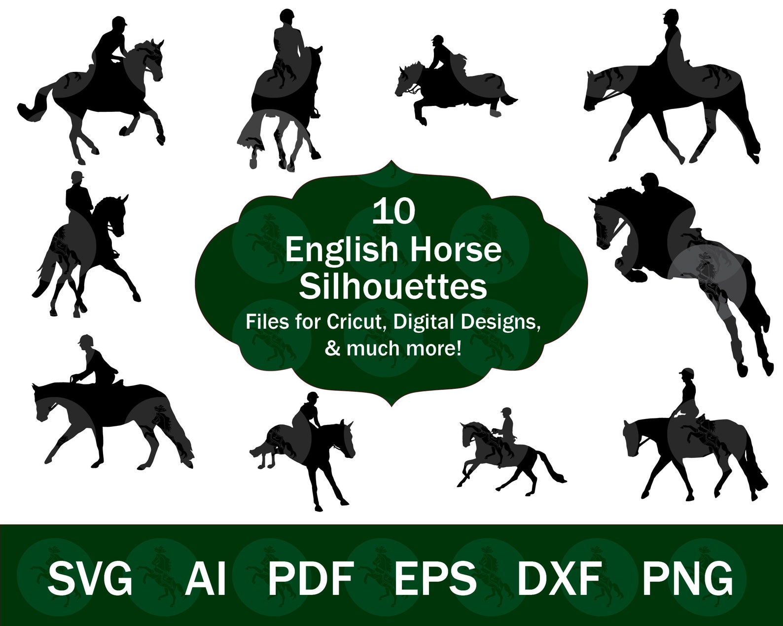 English Horse & Rider SVG for Cricut / Eventing Vector Files / | Etsy UK