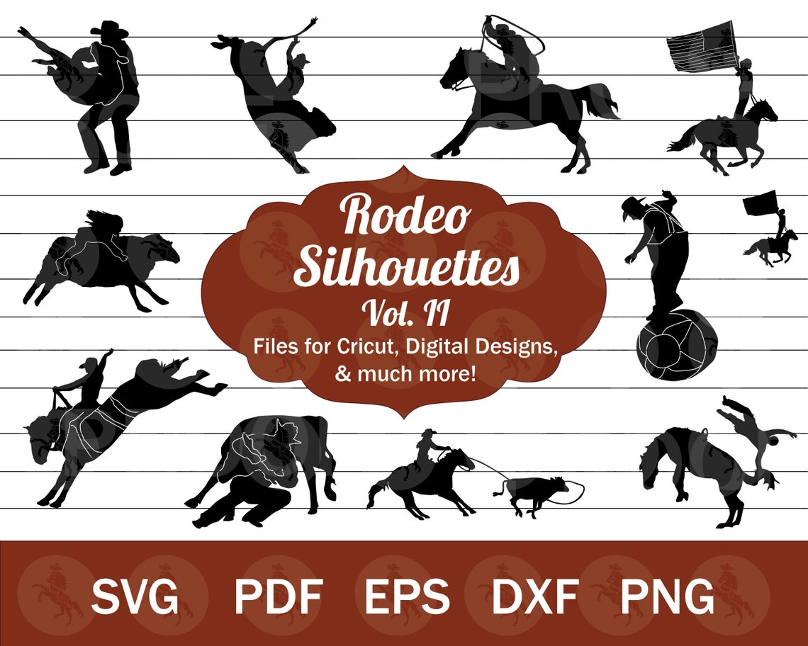 Rodeo SVG Bundle Rodeo Cut Files Roper SVG Rodeo Clown SVG - Etsy