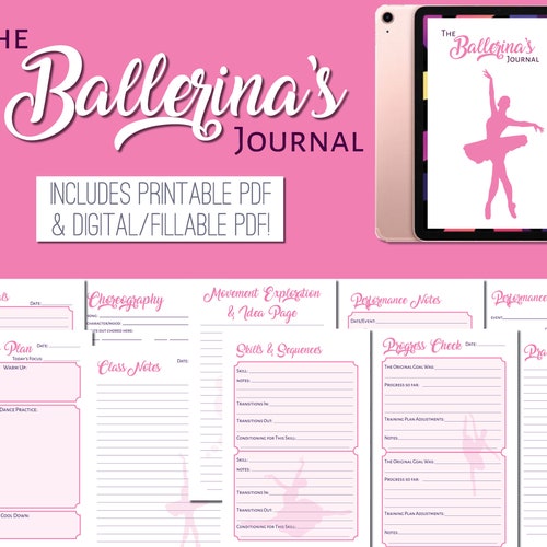The Dancer's Journal Digital & Printable PDF Training - Etsy