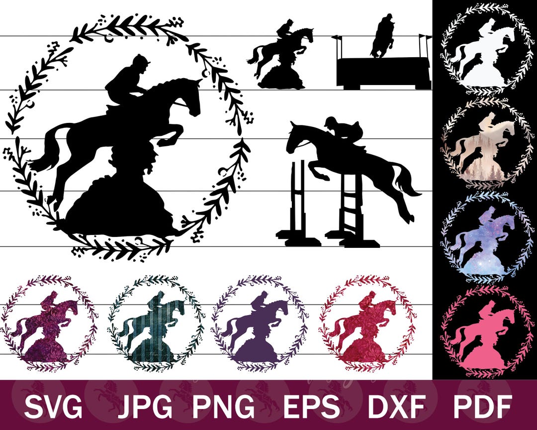 Eventing SVG for Cricut, Eventer SVG Vector Files, 10 English Rider ...