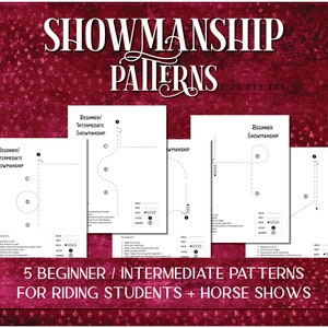 Beginner Intermediate Showmanship Pattern Printables, Horse Show ...