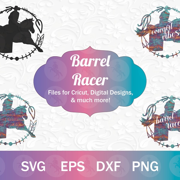 Barrel Racing Svg - Etsy