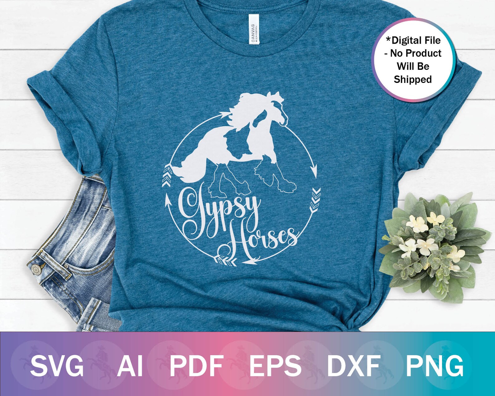 Gypsy Horse SVG PNG Bundle Gypsy Vanner SVG Draft Horse Svg - Etsy