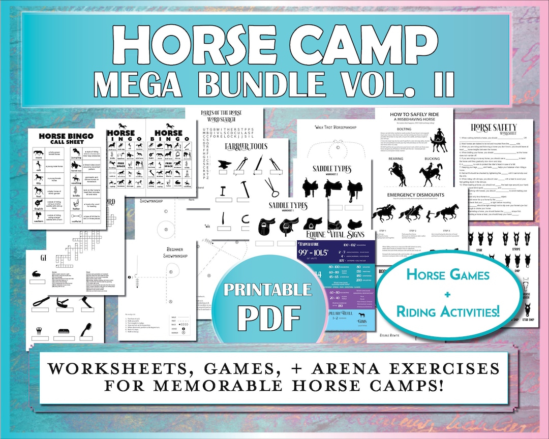 The Horse Camp MEGA Bundle - Vol. II - Equestrian Activities, Games ...