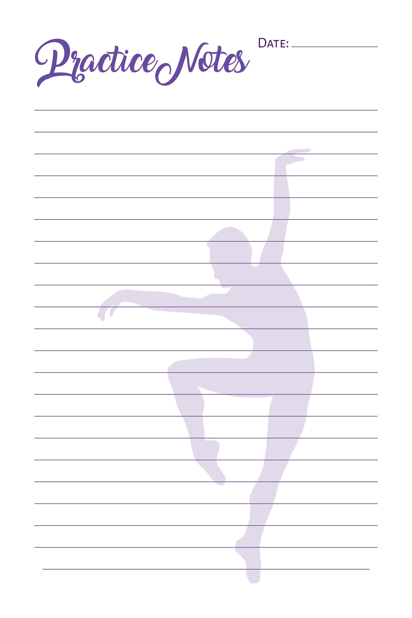The Dancer's Journal Digital & Printable PDF Training - Etsy