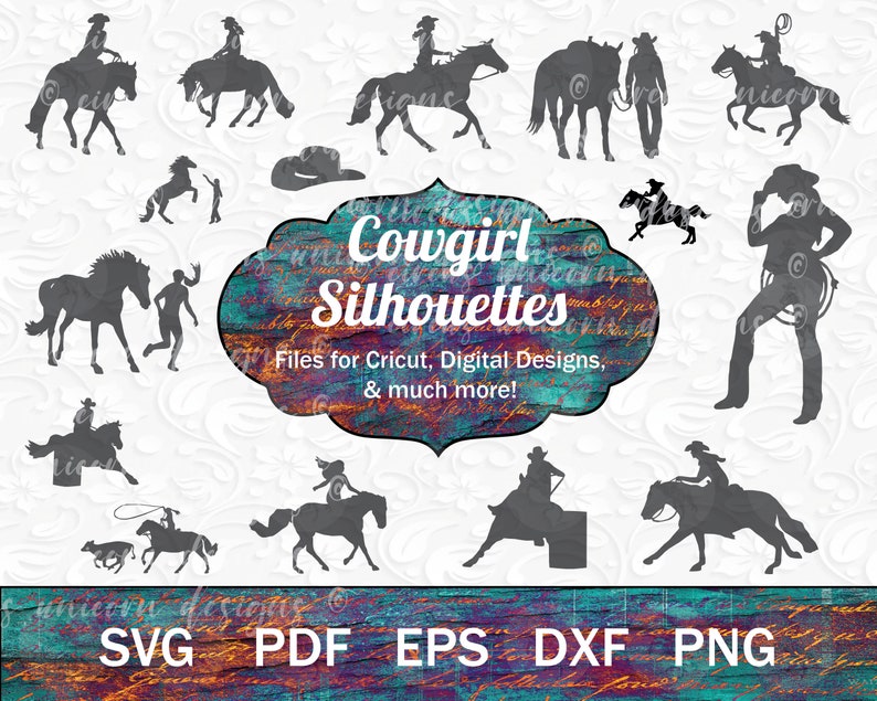 Cowgirl SVG Bundle Rodeo Cut Files Roper SVG Western SVG - Etsy