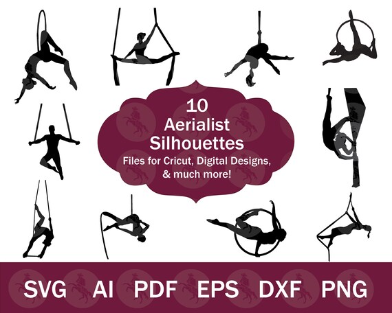 Aerialist SVG for Cricut / Aerial Arts Vector Files / 10 | Etsy