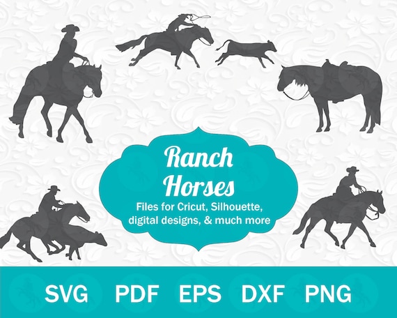 Ranch Horse SVG Bundle Western Svg Silhouettes Western Horse - Etsy