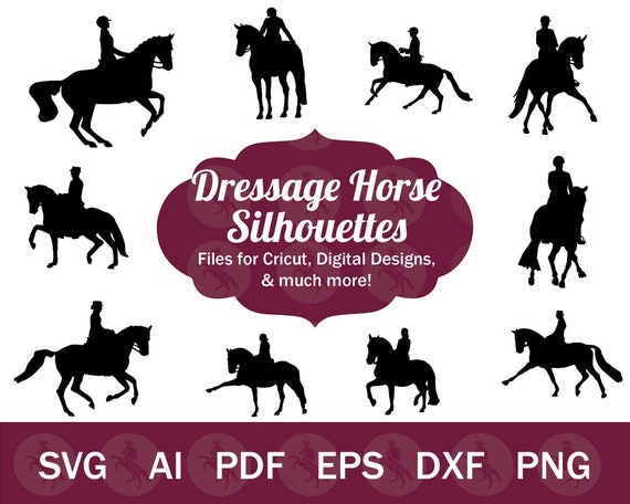 Dressage Horse Clip Art