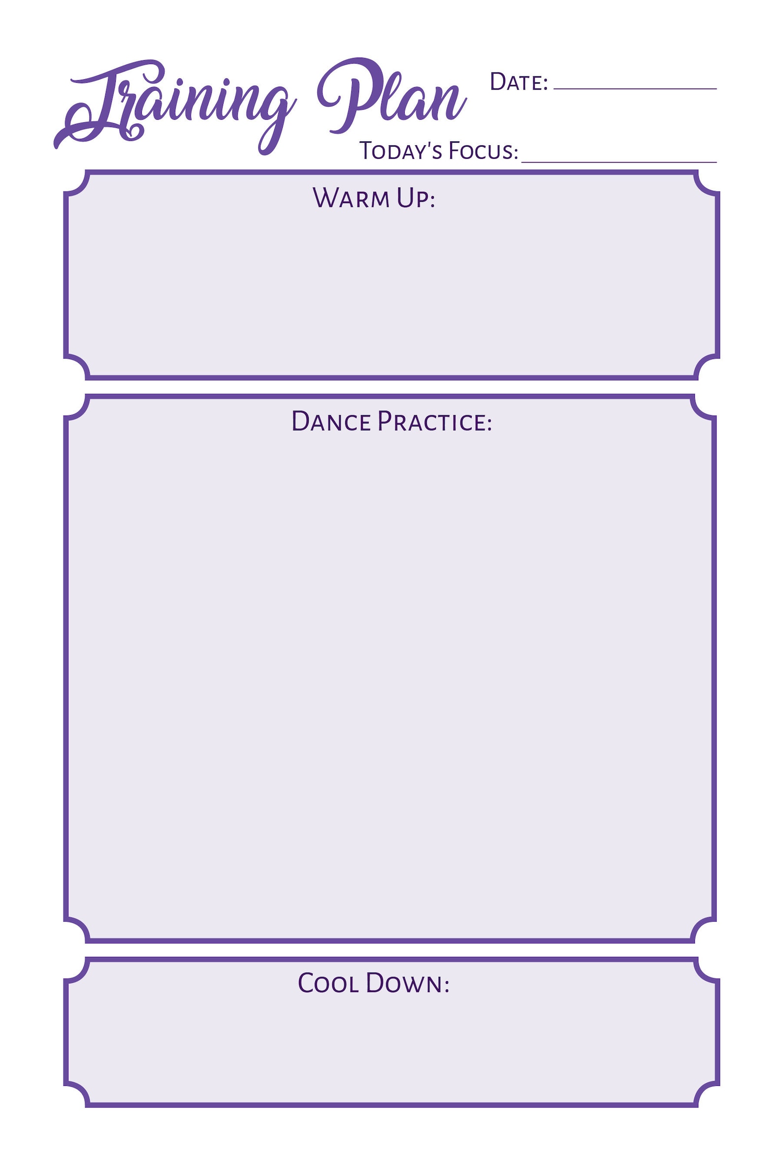 The Dancer's Journal Digital & Printable PDF Training - Etsy