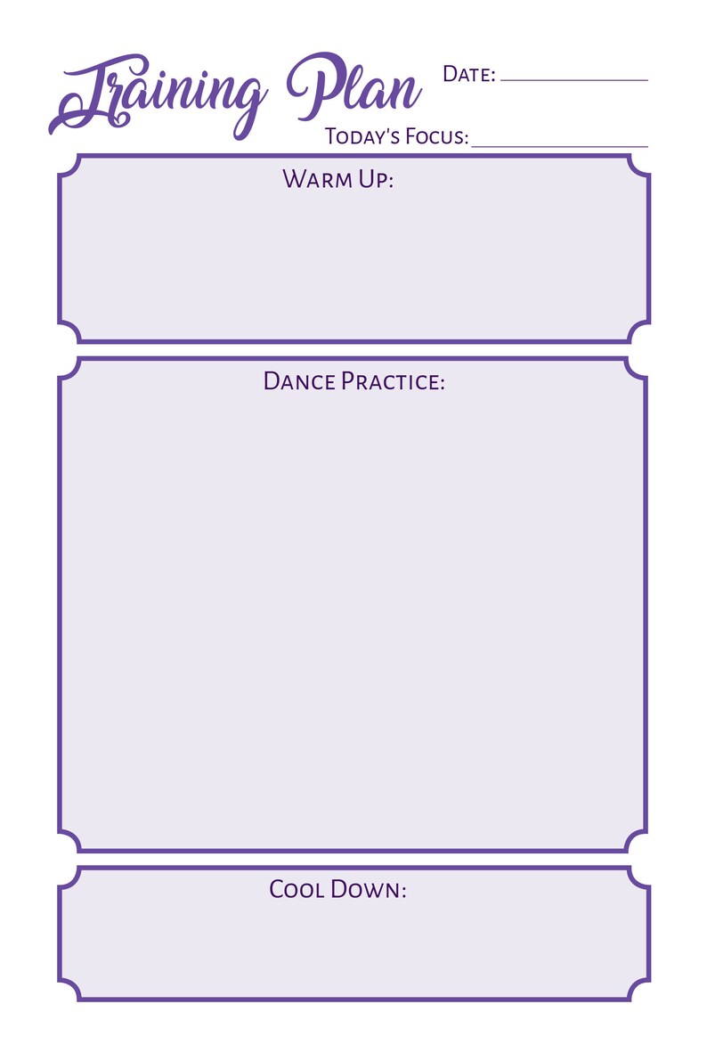 The Dancer's Journal Digital & Printable PDF Training - Etsy