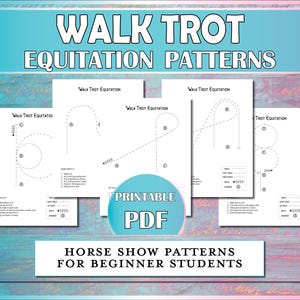 Beginner Walk Trot Equitation Pattern Printables, Horse Show Pattern ...