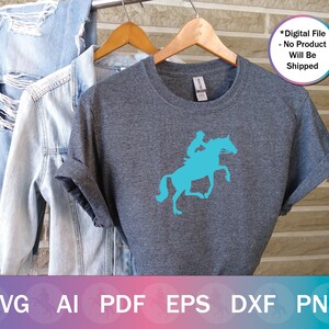 Trail Riding Horse & Rider SVG for Cricut, Horseback Trail Rider Clip ...