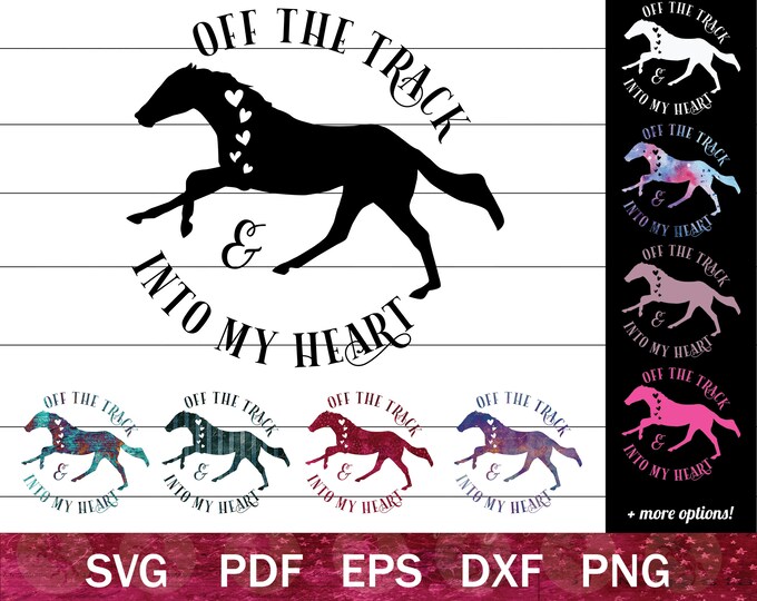 Thoroughbred SVG, OTTB Mom Svg, Racetrack to Ribbons Svg File for ...