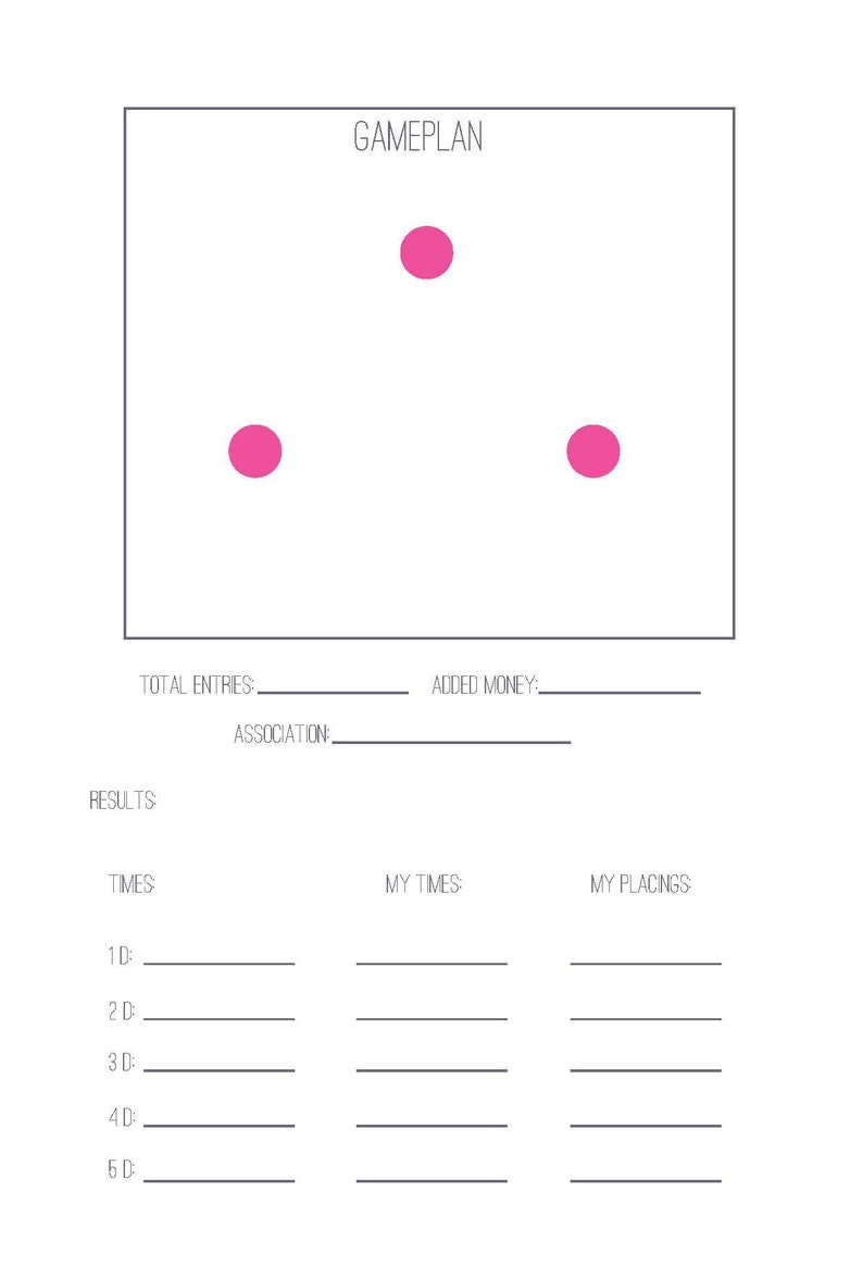 Barrel Racer's Journal - PDF | Barrel Racing Log Book | Barrel Racing ...