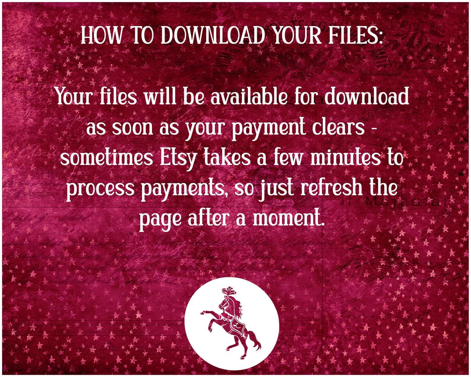 Ranch Horse Trail Pattern Printable Bundle, Ranch Horse Pattern for ...