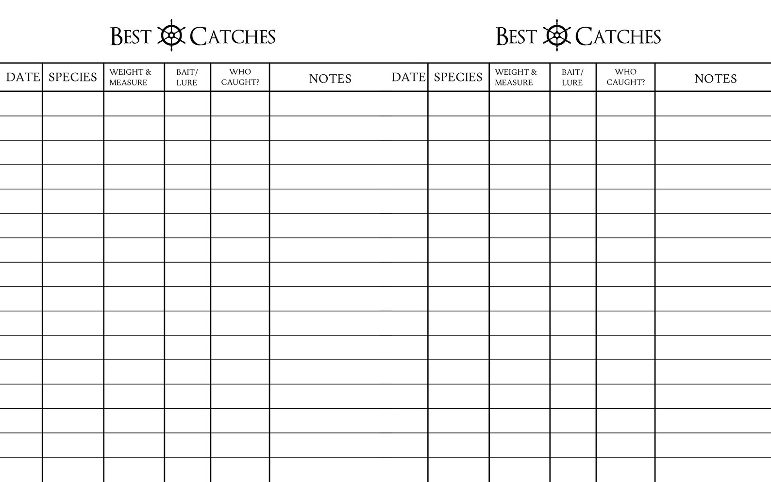 Fisherman's Journal: Freshwater Edition Fishing Logbook - Etsy