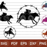 Little Buckaroo SVG | Rodeo Mutton Bustin | Sheep Riding Silhouette ...