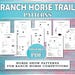 Ranch Horse Trail Pattern Printable Bundle, Ranch Horse Pattern for ...