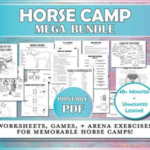 The Horse Camp MEGA Bundle - 40+ Equestrian Activities, Games ...