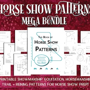 Horse Show Pattern Printable MEGA Bundle: Showmanship, Equitation ...