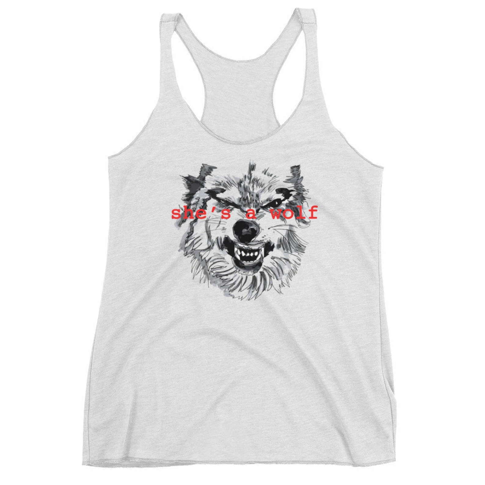 She's A Wolf Girl Power Workout Tank Feminist Work Out Tank Top Womens ...