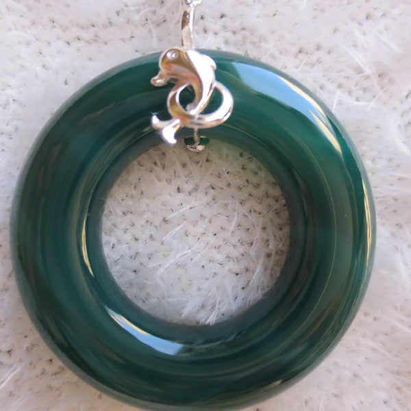 Jade Circle Pendant - Etsy