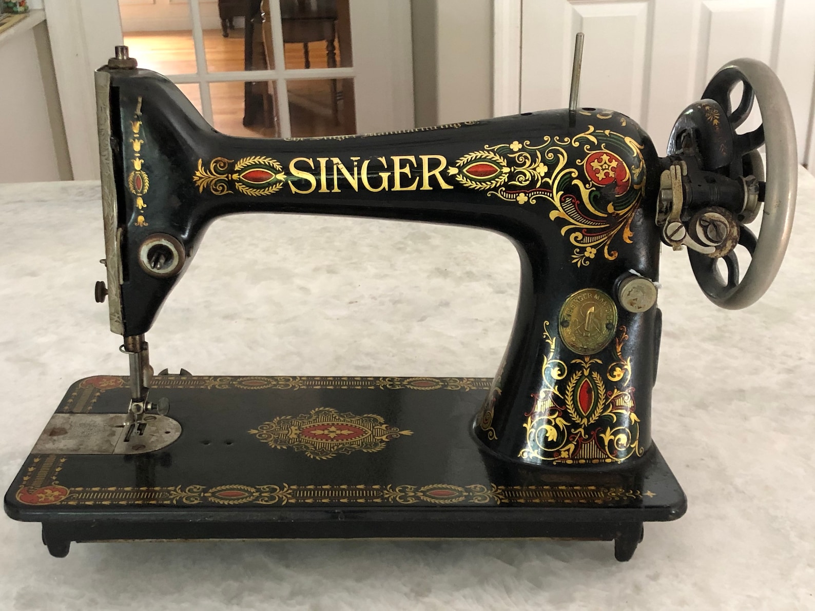 Singer red eye 66 sewing machine - proofgas