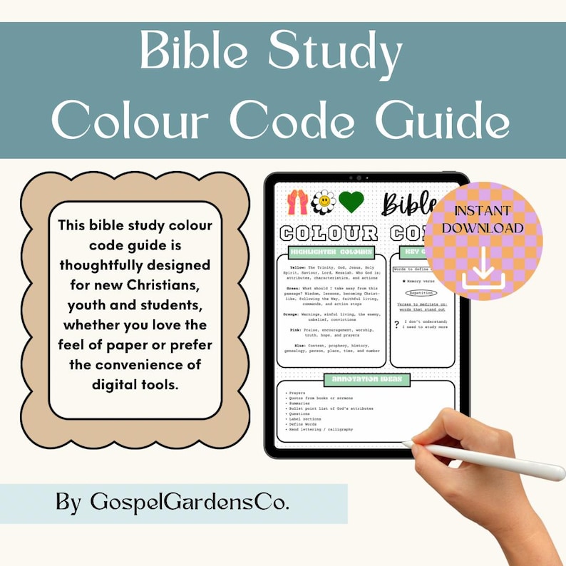 Bible Colour Code Guide for Beginners | Simple Bible Study Tool ...