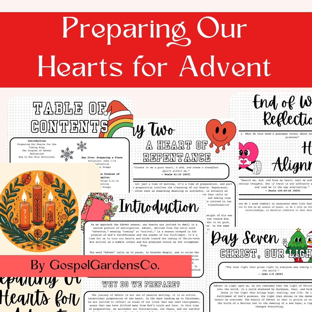 Preparing Our Hearts for Advent | 7-day Devotional | Digital Download ...