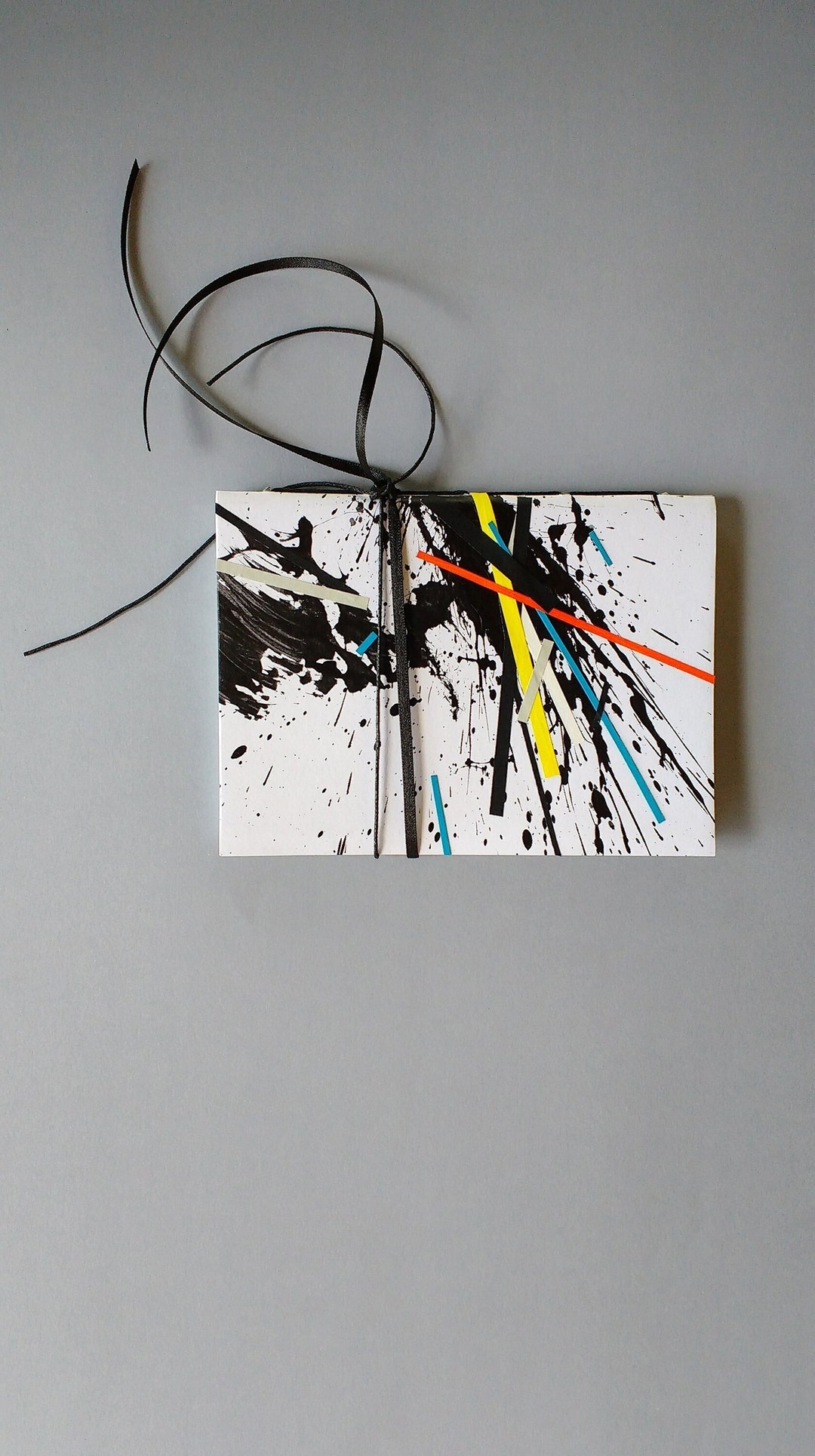 Abstract Art Paper Mini Journal. Abstract Collage Artist Book. Abstract ...