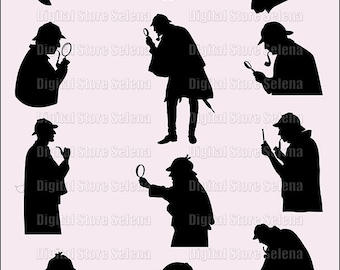Sherlock silhouette | Etsy