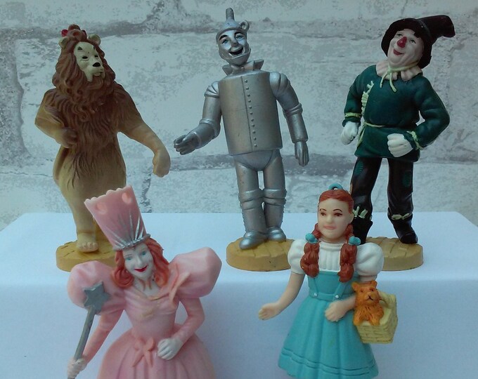 Wizard of Oz Plastic PVC Figures Turner Macau 1987 Dorothy Lion Tin Man ...