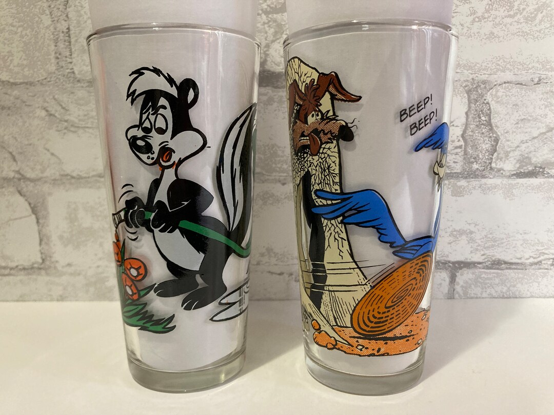 Pepé Le Pew Warner Brothers Pepsi Glass 1973 Looney Tunes Vintage ...