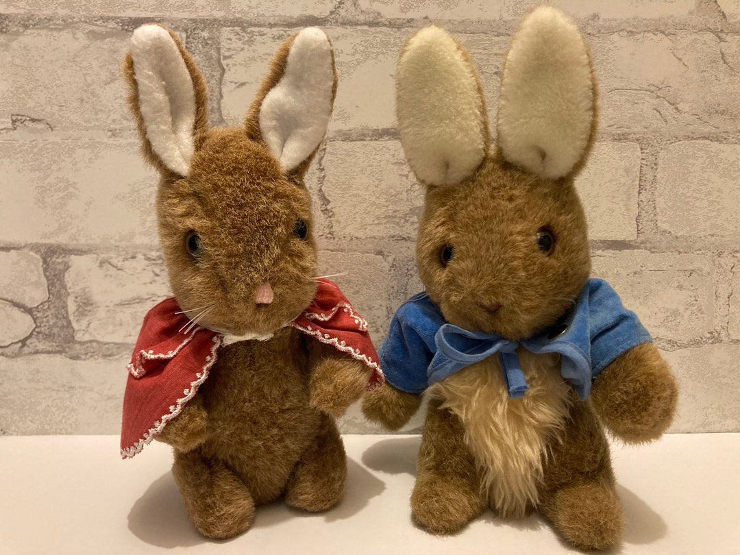 Beatrix Potter Peter & Flopsy Cottontail Rabbit Stuffed Animal Plush ...