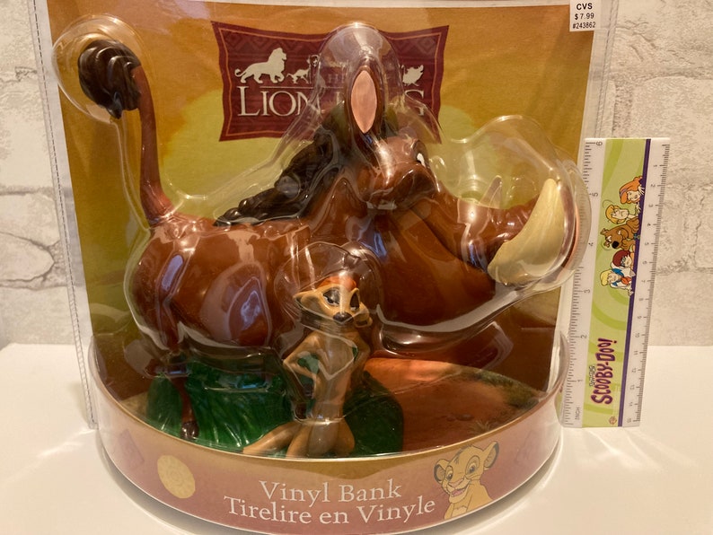Lion King Enesco Pumbaa & Timon Coin Piggy Bank 1990s Disney - Etsy